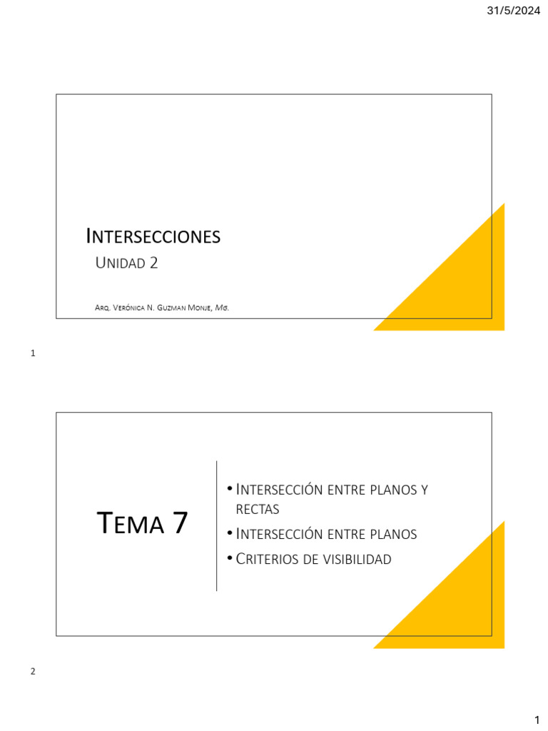 06 - Intersecciones 2 | PDF | Geometría analítica | Formas geométricas