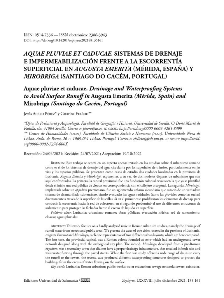 Aquae Pluviae Et Caducae. Sist | PDF | Colector de aguas pluviales ...