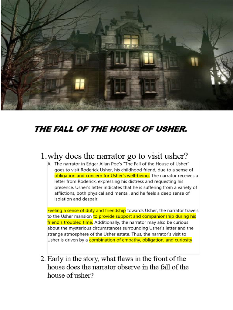 The Fall of The House of Usher | PDF | Behavioural Sciences | Psychology