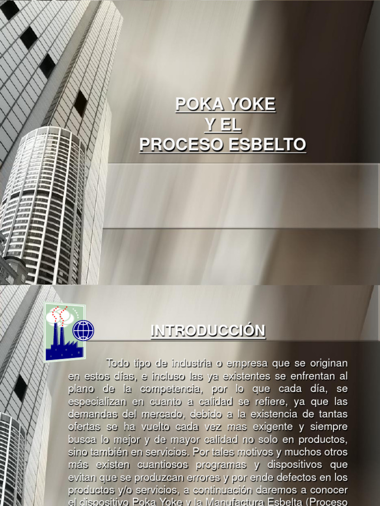 Tema 6. Poka Yoke | PDF | Lean Manufacturing | Sensor