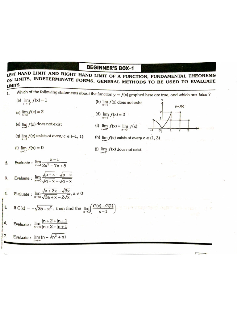 Limit And Continuity Module Pdf