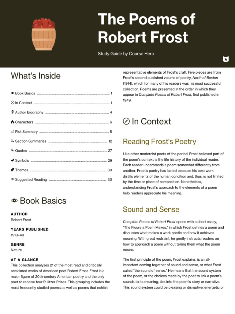 Robert Frost's The Poems of Robert Frost | PDF | Metre (Poetry) | Poetry