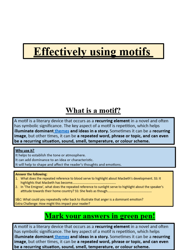 Motifs - Q5 | PDF | Emotions | Psychology