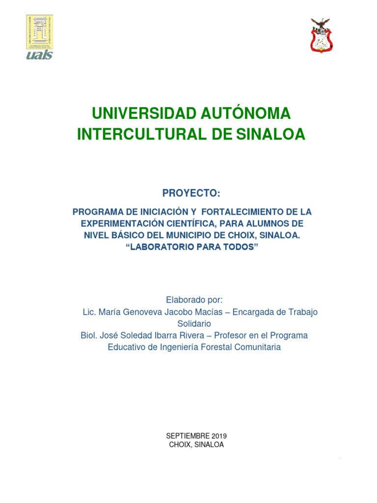 Proyecto Lab para Todos | PDF | Laboratorios | Maestros