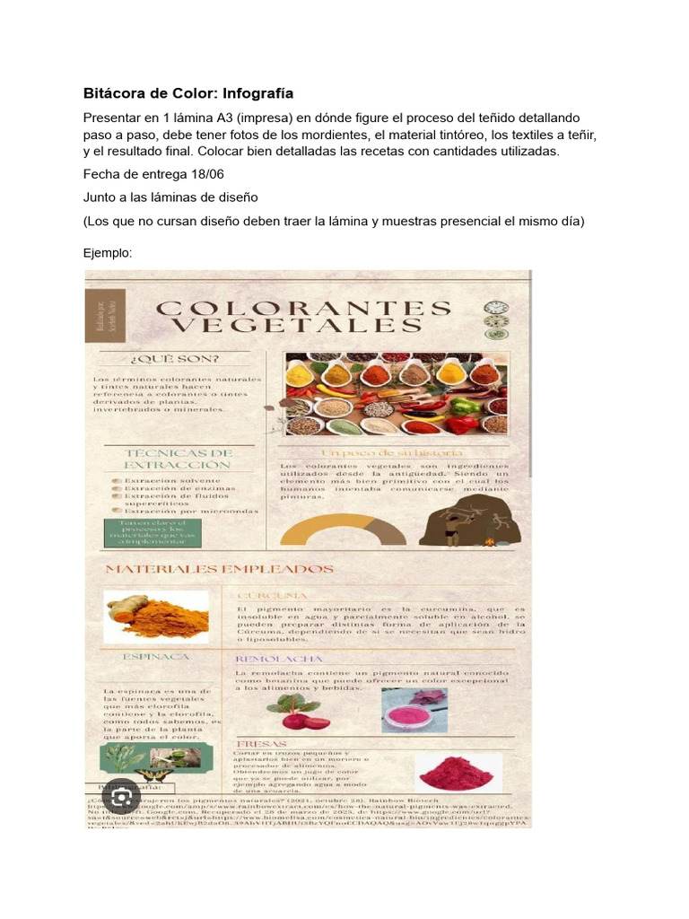 Bitácora de Color - Infografía | PDF