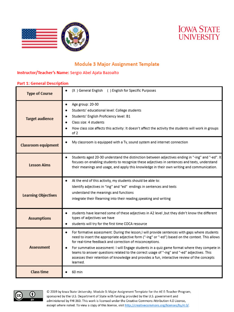Module3 Major Assignment Template Sergio Ajata-1 | PDF | Learning | Human Communication
