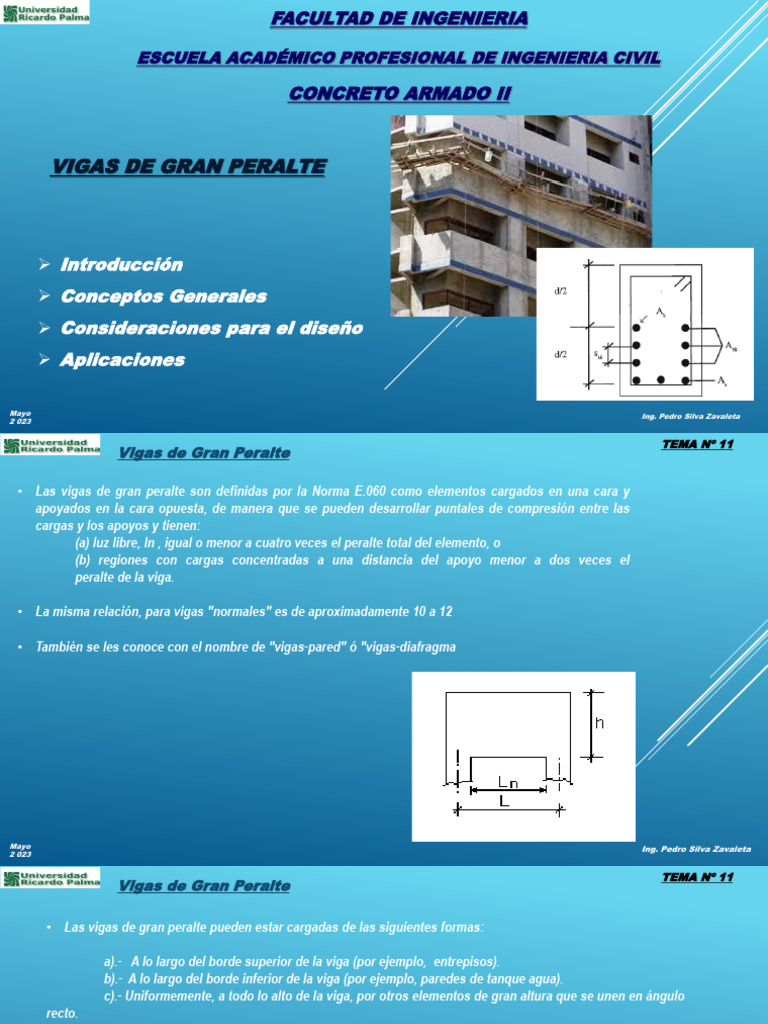 Diseño de Vigas de Gran Peralte | PDF | Viga (Estructura) | Doblar