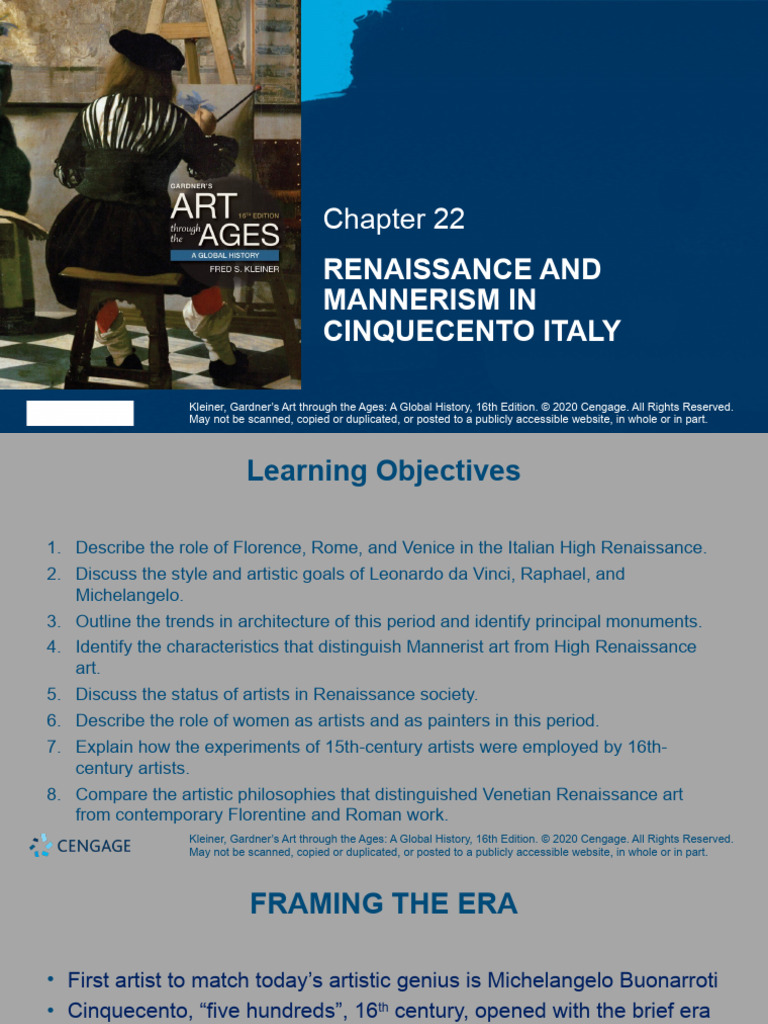 Kleiner GATTA16E Ch22 Screen - Tagged | PDF | Michelangelo | Leonardo Da Vinci