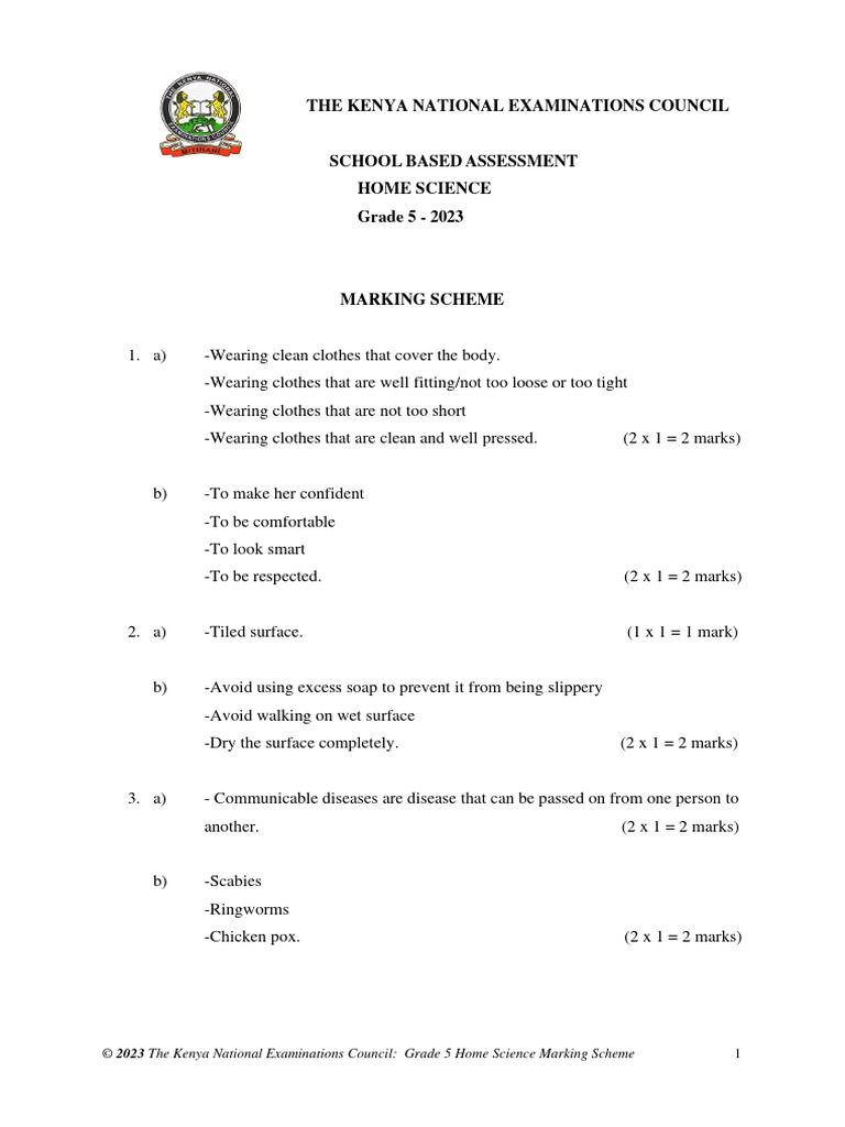 HSC 1 20230930142925203RegularRubricMarkingScheme | PDF