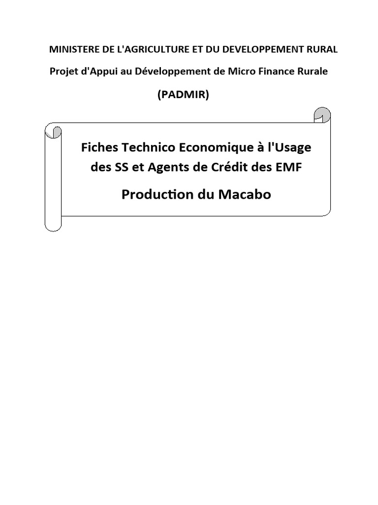 Guide de Culture du Macabo au Cameroun | PDF | Herbicide | Agriculture