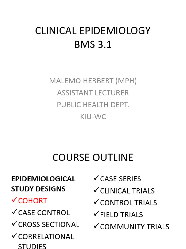 Cohort Study Design | PDF | Cohort Study | Epidemiology