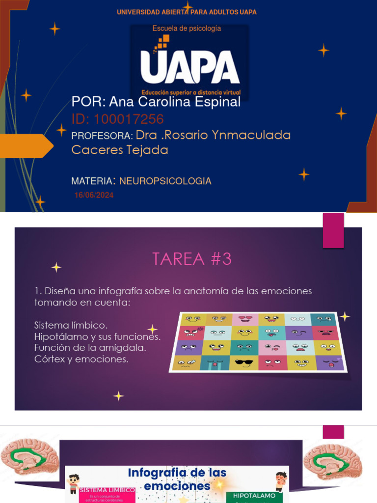 NEUROPSICOLOGIA TAREA#3,4,5 | PDF | Las emociones | Neuroimagen