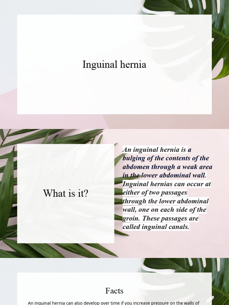 Inguinal Hernia | PDF | Clinical Medicine | Diseases And Disorders