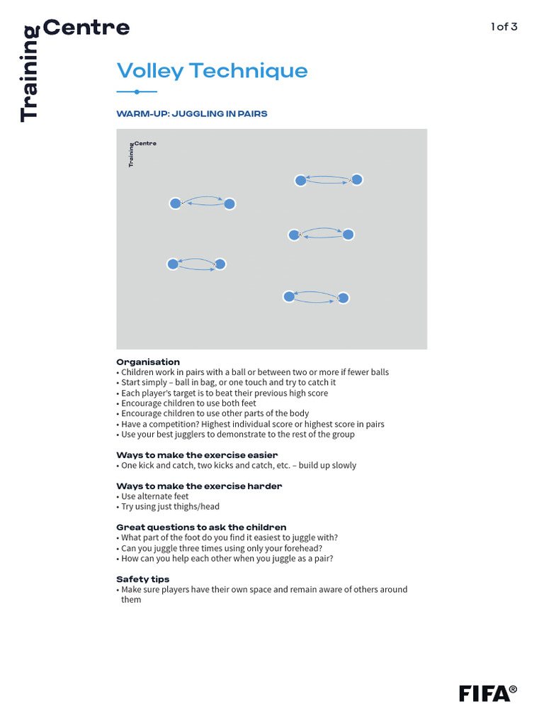 Volley Technique | PDF | Athletic Sports | Ball Games