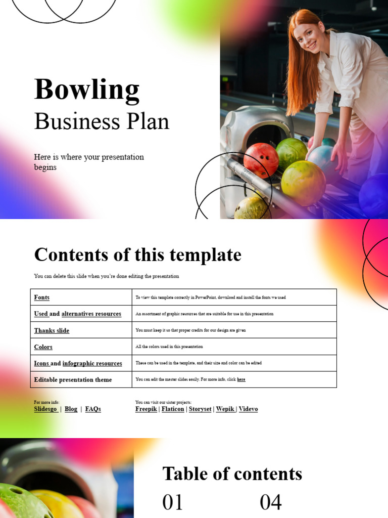 Bowling Business Plan by Slidesgo | PDF | Planets | Jupiter