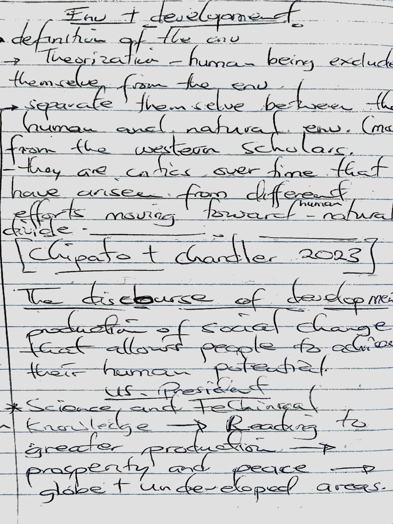 Env and Dev Short Notes | PDF