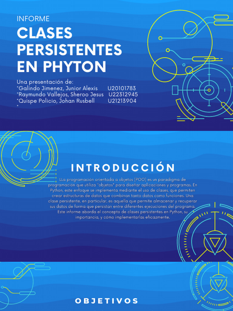 Informe Python | PDF | Objeto (informática) | Python (lenguaje de programación)