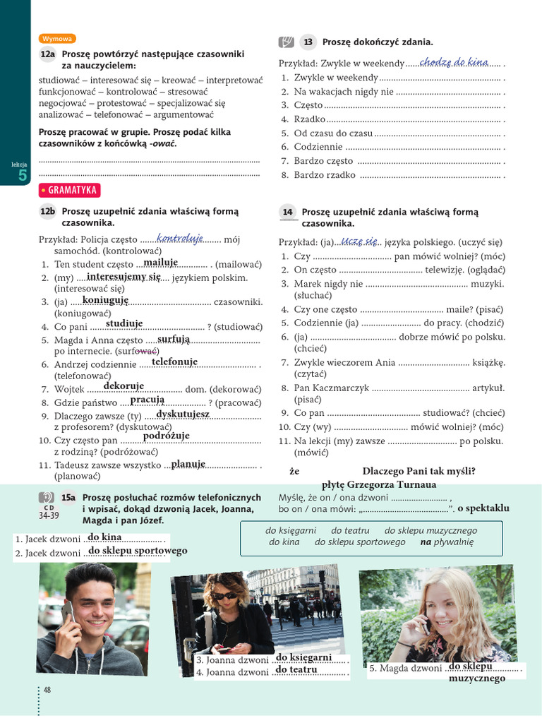 Praca Na Lekcji - 23.01 - Lekcja - 6 - CZ - 1 | PDF