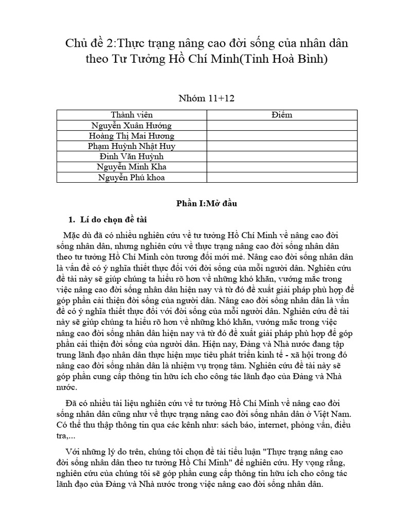 Chủ đề 2 tthcm | PDF