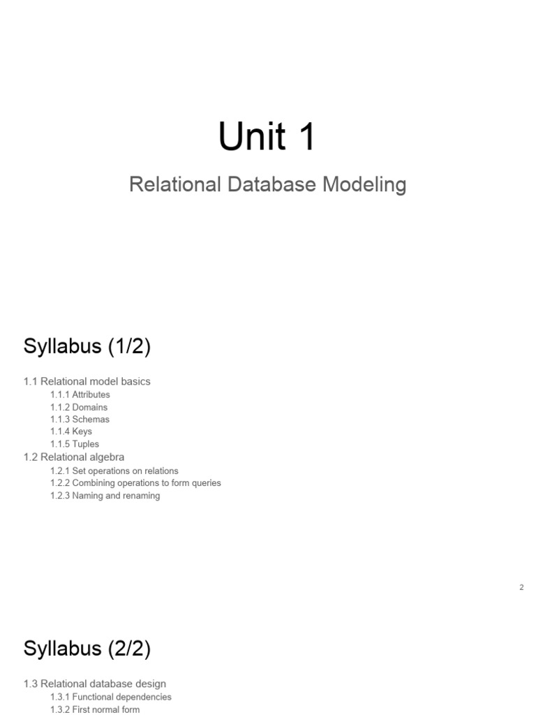 Diapositivas DBSTopics | PDF | Relational Model | Relational Database