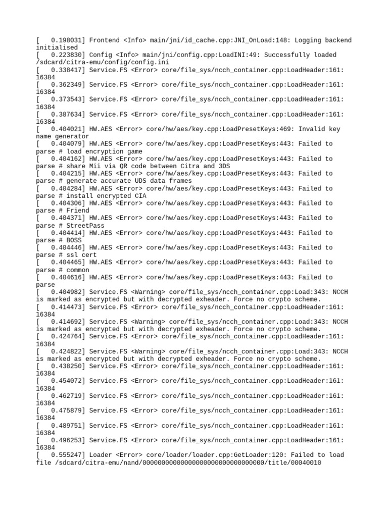 Citra Log | PDF | Encryption | System Software