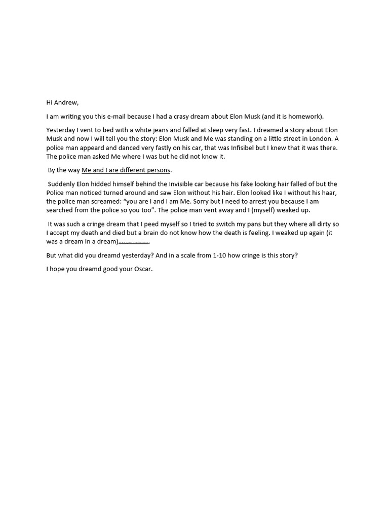 E Mail Shity Dream | PDF | Mystery, Thriller & Crime Fiction | Poetry