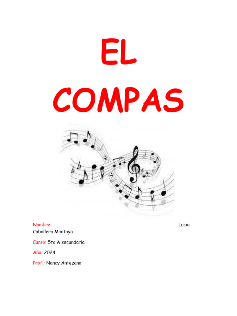 El Compas | PDF | Ritmo | Composiciones Musicales