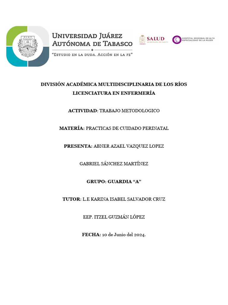 Trabajo Metodologico Tamiz Abner Azael Vazquez Lopez | PDF | Infantes ...