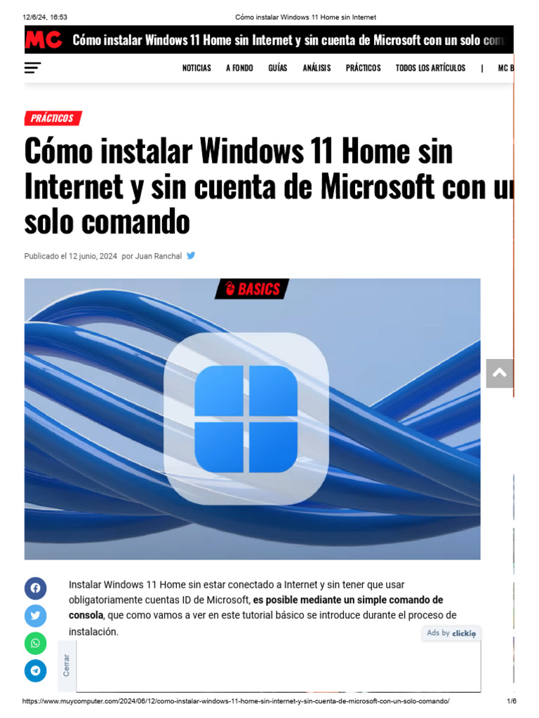 Cómo Instalar Windows 11 Home Sin Internet | PDF | Microsoft ...