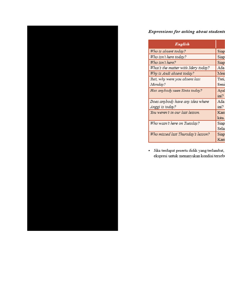 Expressions To Students | PDF