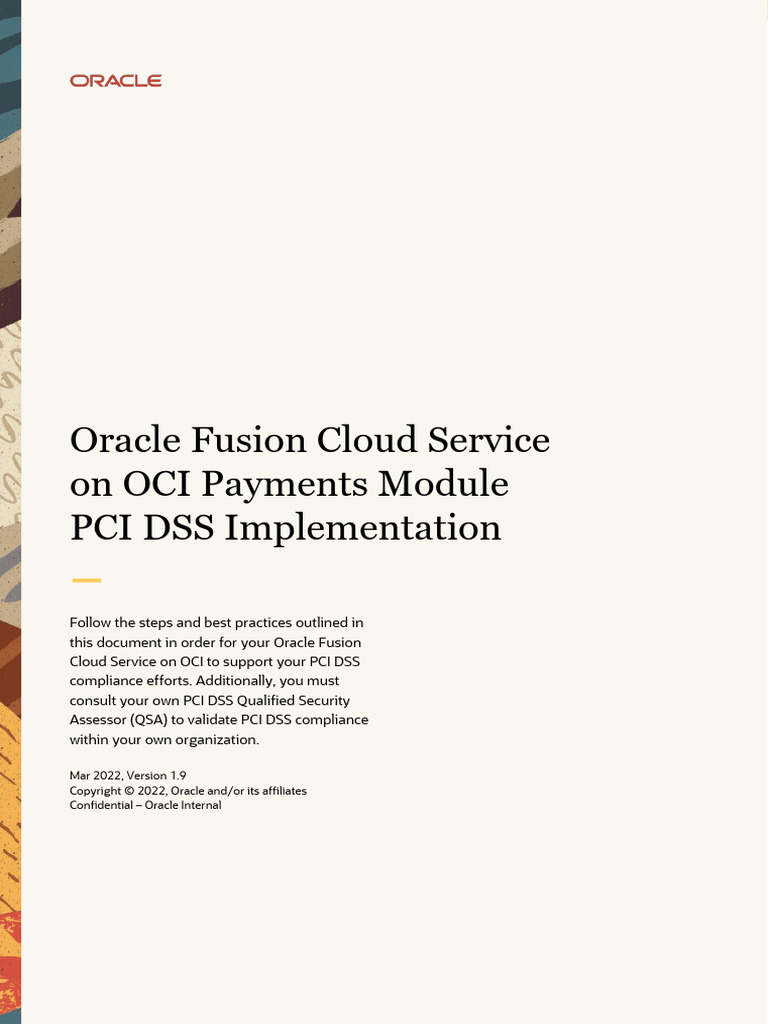 Oracle_Cloud_Payments_PCI_Compliance_v1.9 | Download Free PDF | Payment ...