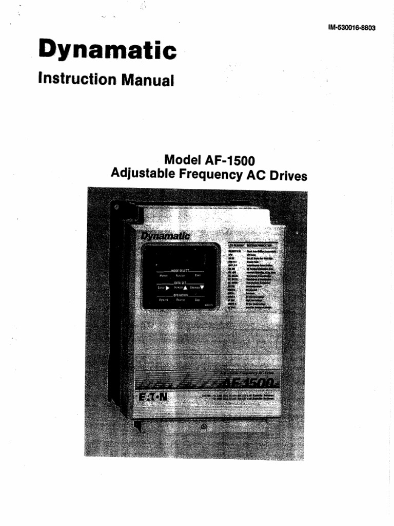 AF-1500 Manual | PDF