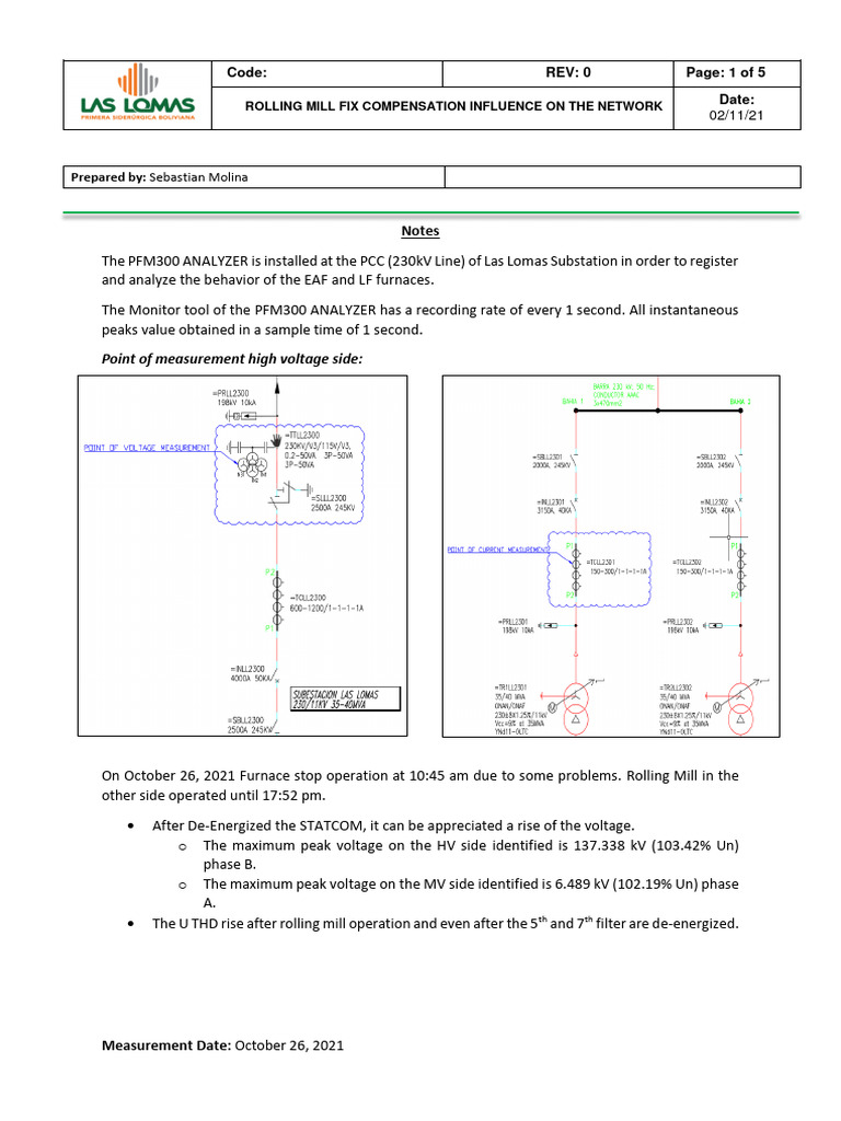 LL-MN-03_Rolling Mill Fix Compensation Influence on the Network | PDF | Physical Quantities ...