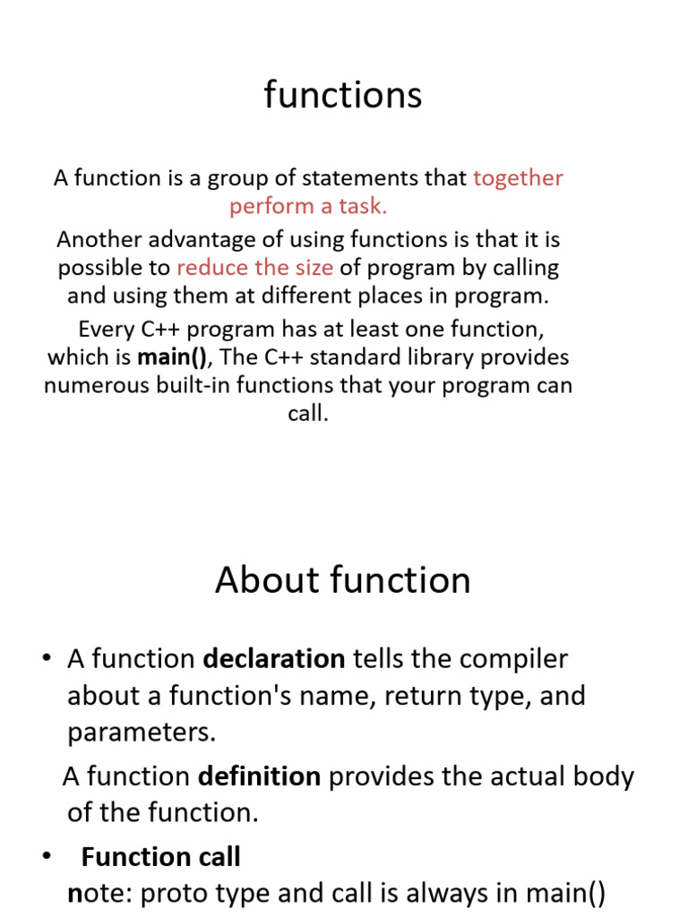functioninc++ | Download Free PDF | Parameter (Computer Programming) | Programming Paradigms