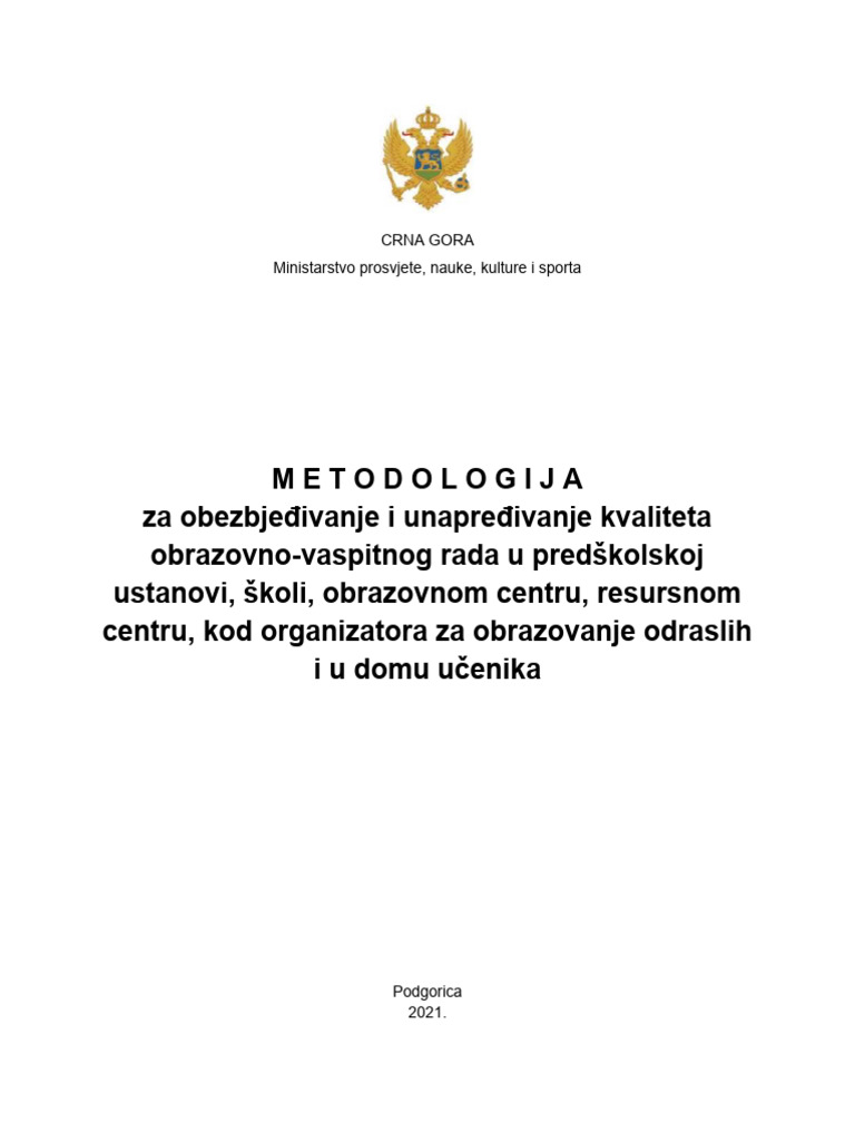 Metodologija-Za-Obezbjedivanje-I-Unapredivanje-Kvaliteta-Obrazovno ...