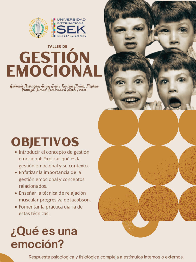 Taller de Gestion Emocional | PDF | Las emociones | Inteligencia emocional