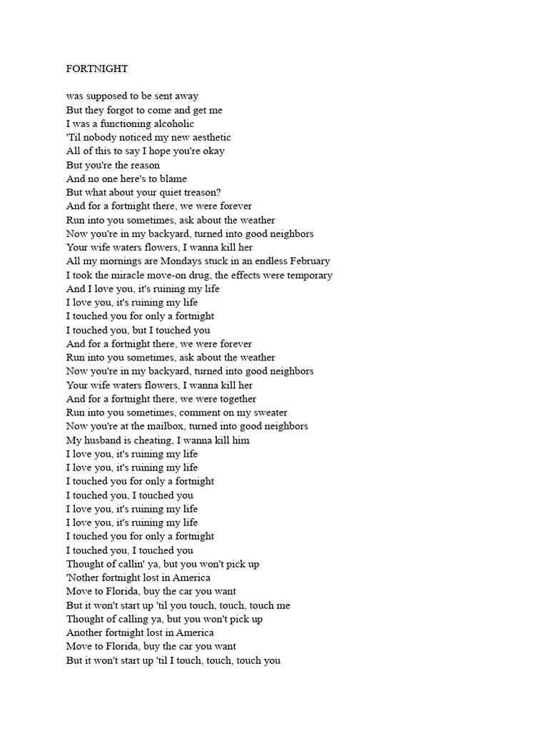 TTPD Lyrics | PDF