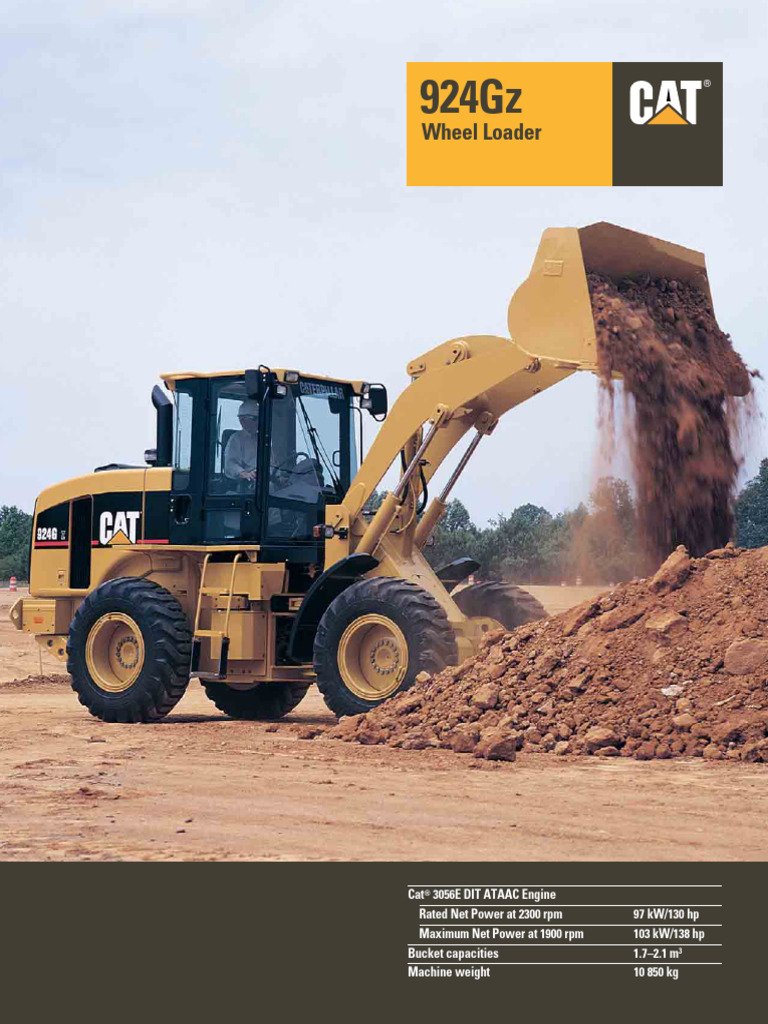 Caterpillar 924gz Specalog 2834 2 Eng (7b0) | PDF | Horsepower | Engines
