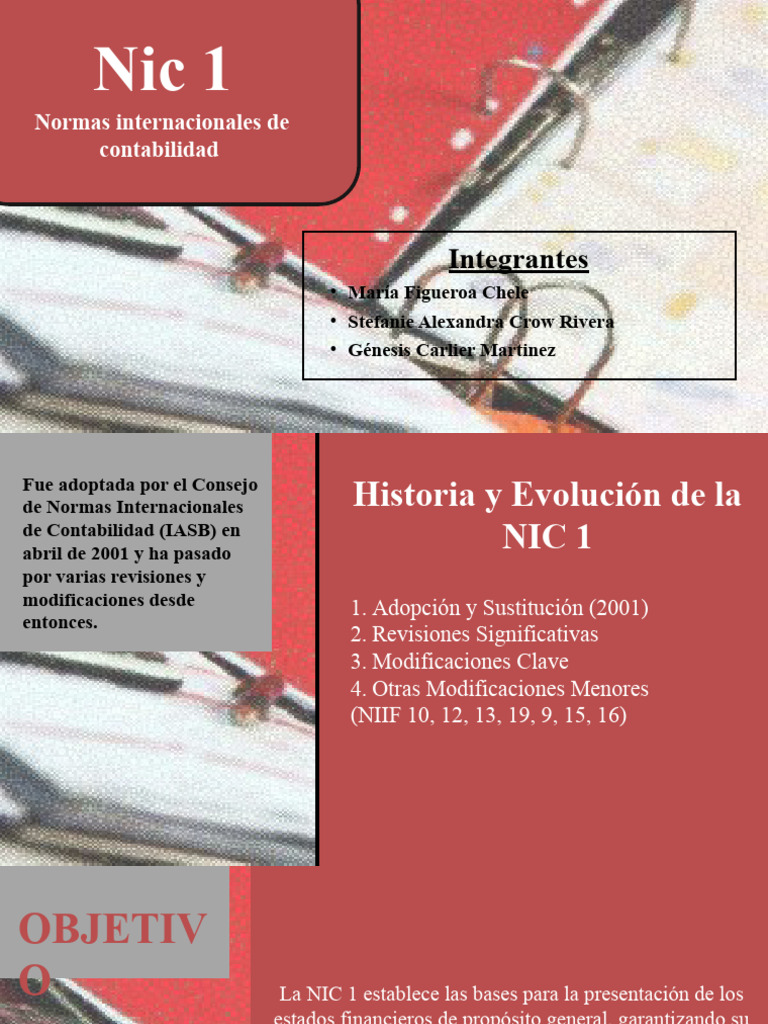 Nic 1 Presentacion 1 | PDF | normas internacionales de INFORMACION FINANCIERA | Estado financiero