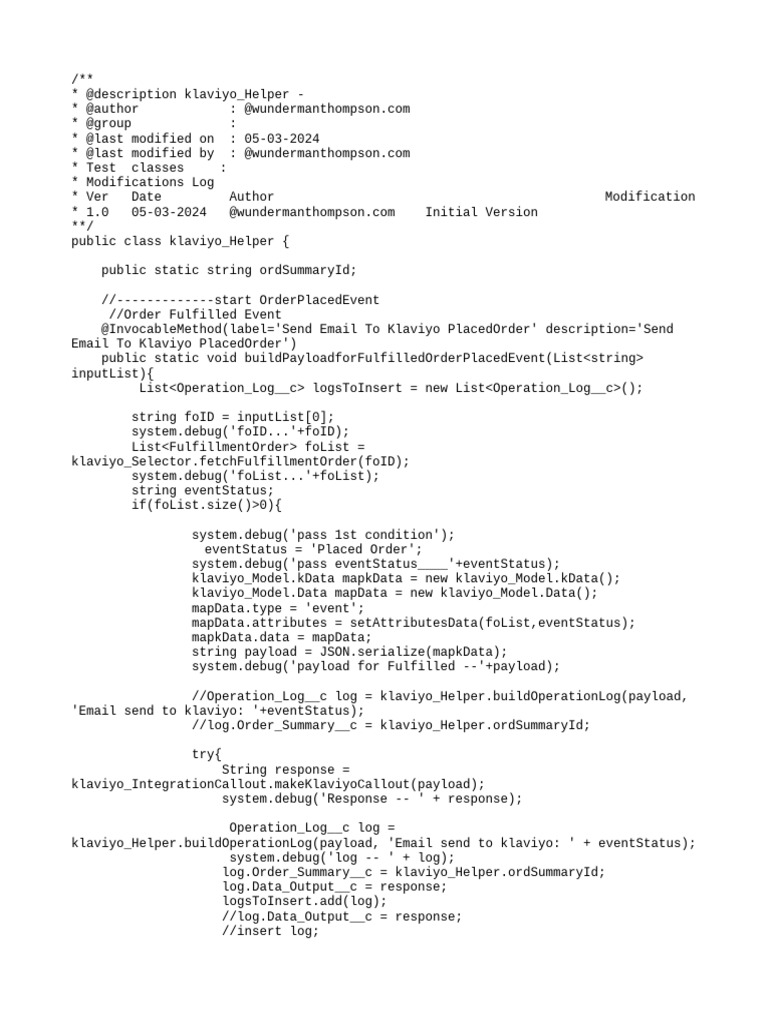 Klaviyo Helpern | PDF | Computing | Computer Programming