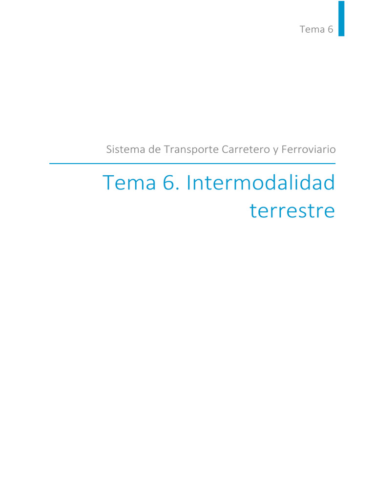 Tema 6. Intermodalidad Terrestre: Sistema de Transporte Carretero y ...