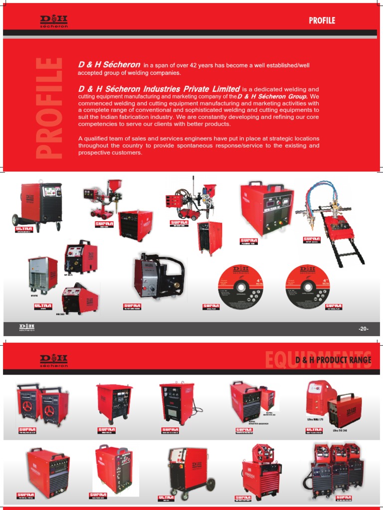D & H Equipment Booklet New | PDF | Welding | Construction