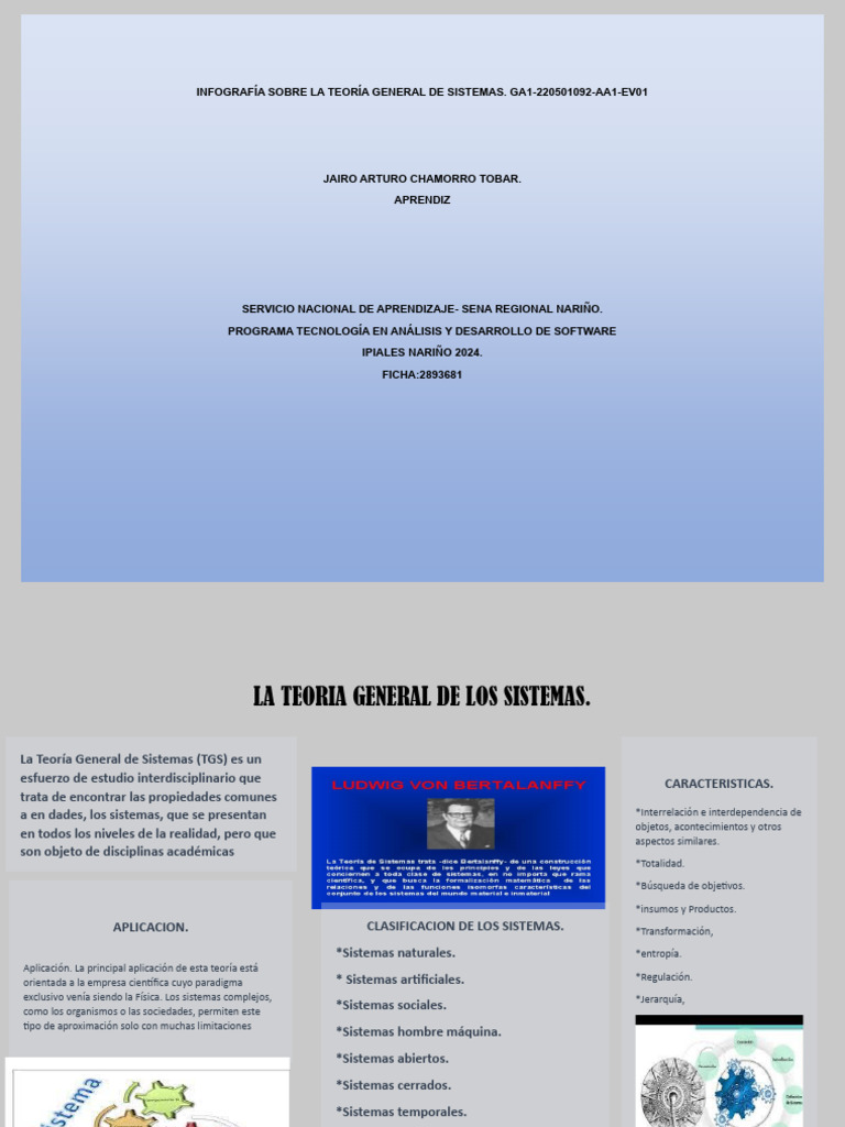 4.infografia Sobre La Teoria General de Los Sistemas | PDF | Teoría de sistemas | Science