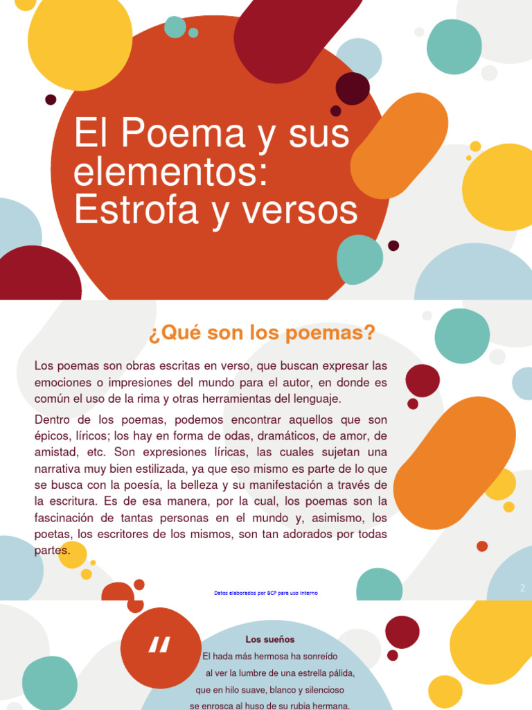 Elementos del Poema: Estrofa y Verso | PDF | Poesía