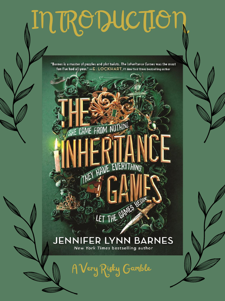 Inheritance Games Character Analysis | PDF | Mystery, Thriller & Crime ...