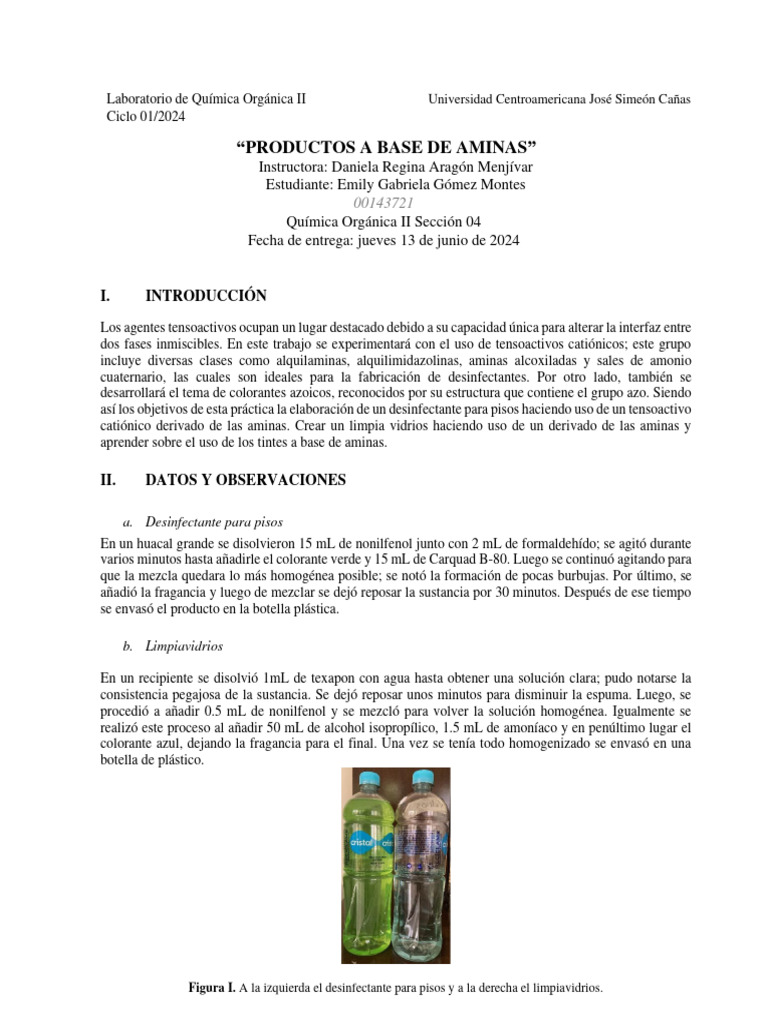 Gómez Montes - Emily Gabriela - Grupo 4 - QOII - Reporte4 | PDF ...