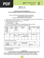 Utilization Certificate GFR-12-C Form of Utilization Certificate | PDF