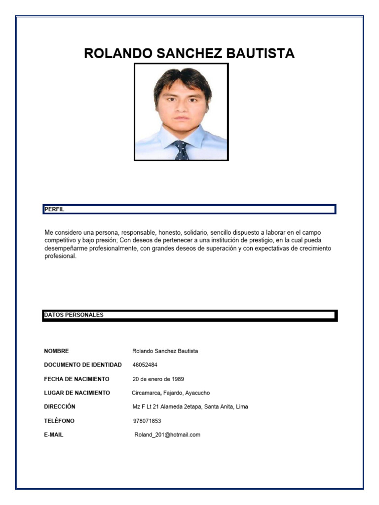 Cv-Sanchez - 2023 | PDF