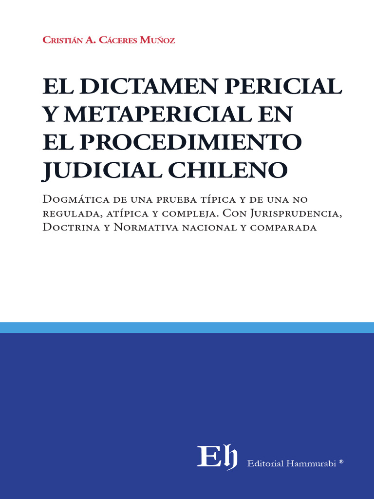 El Dictamen Pericial y Metapericial en e | PDF | Publicación | Justicia