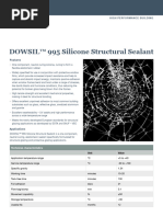 DOWSIL™ 995 Silicone Structural Sealant Technical Data Sheet | PDF ...